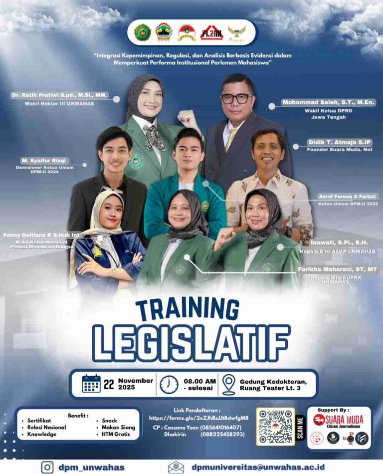 Training Legislatif DPM Unwahas Siap Meledak! Hadirkan Tokoh Penting & Jadi Ajang Lahirnya ...